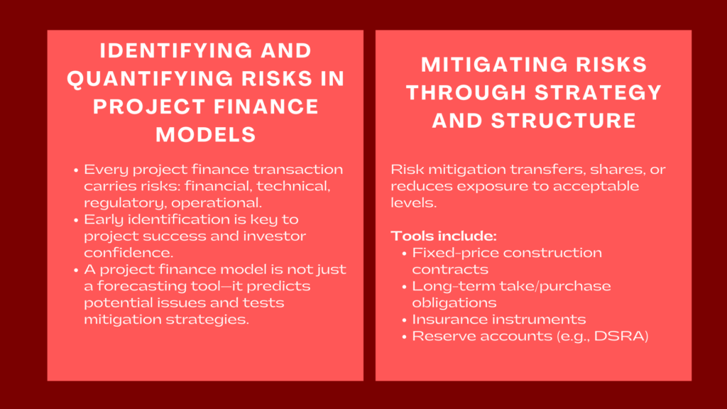 Risk Identification and Mitigation in Project Finance Models